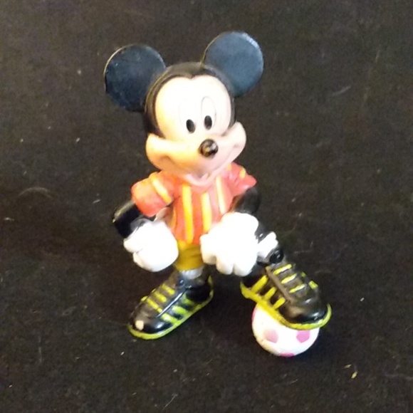 Disney | Toys | Vintage Mickey Mouse Referee Soccer Miniature Figurine ...